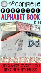How to create a personal alphabet book - That Fun Reading Teacher