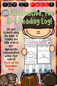 Rethinking Reading Logs for beginning readers - That Fun Reading Teacher