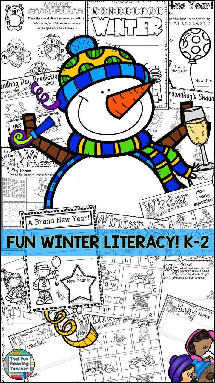 Fun (and free) literacy playlists for Winter! - That Fun Reading Teacher