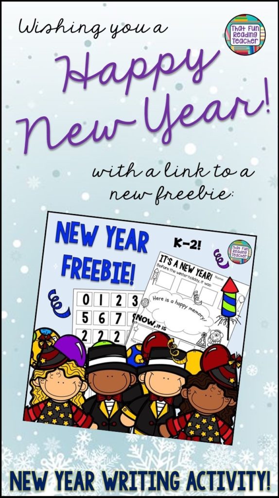 New Year Writing activity for kids - free! - That Fun Reading Teacher