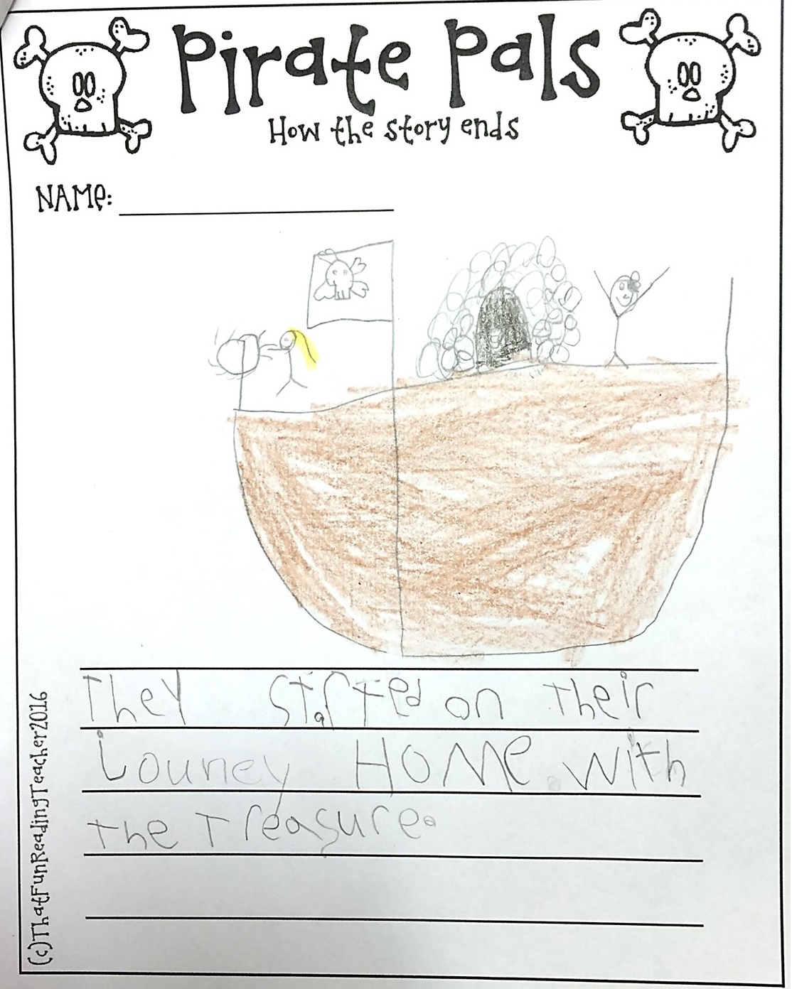 Fun, pirate-themed no (and low) prep literacy printables! - That Fun ...