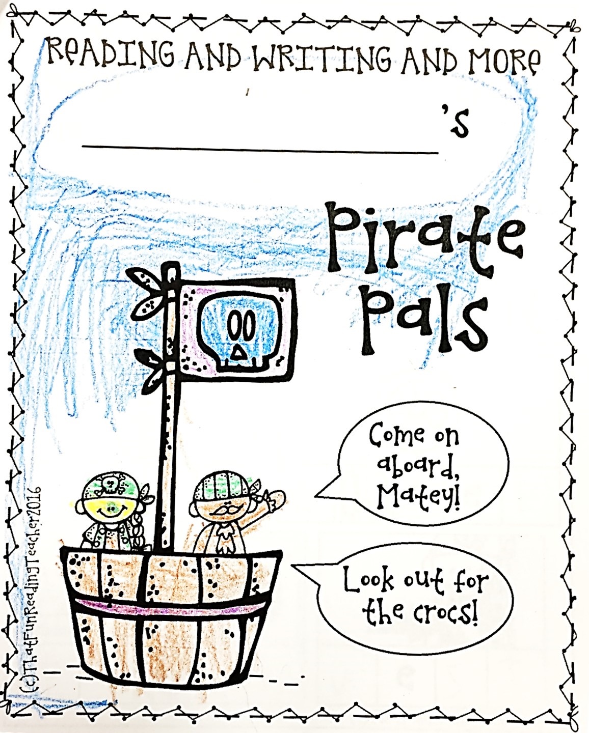 Fun, pirate-themed no (and low) prep literacy printables! - That Fun ...