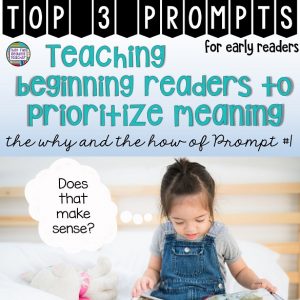 Teaching beginning readers to prioritize meaning: the why and the how ...
