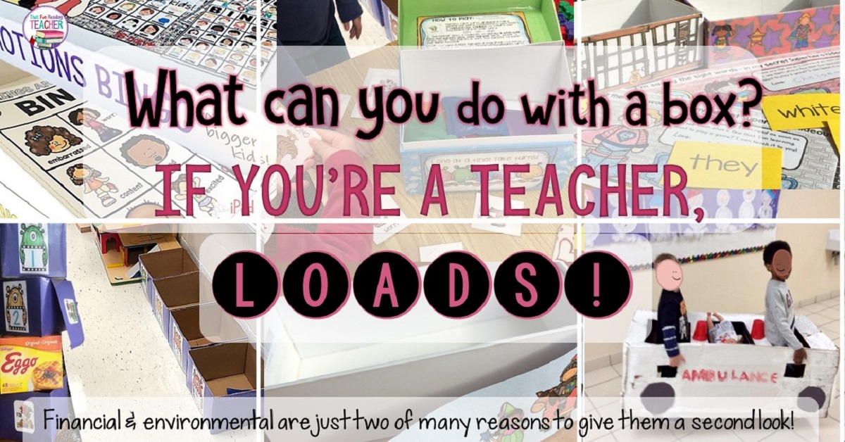 Fun ways to use boxes in the classroom (and freebies!) - That Fun ...